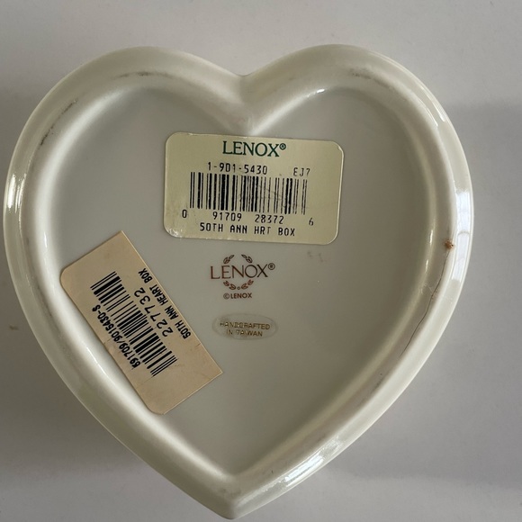 Lenox | Other | Lenox 5th Anniversary Heart Shaped Box | Poshmark